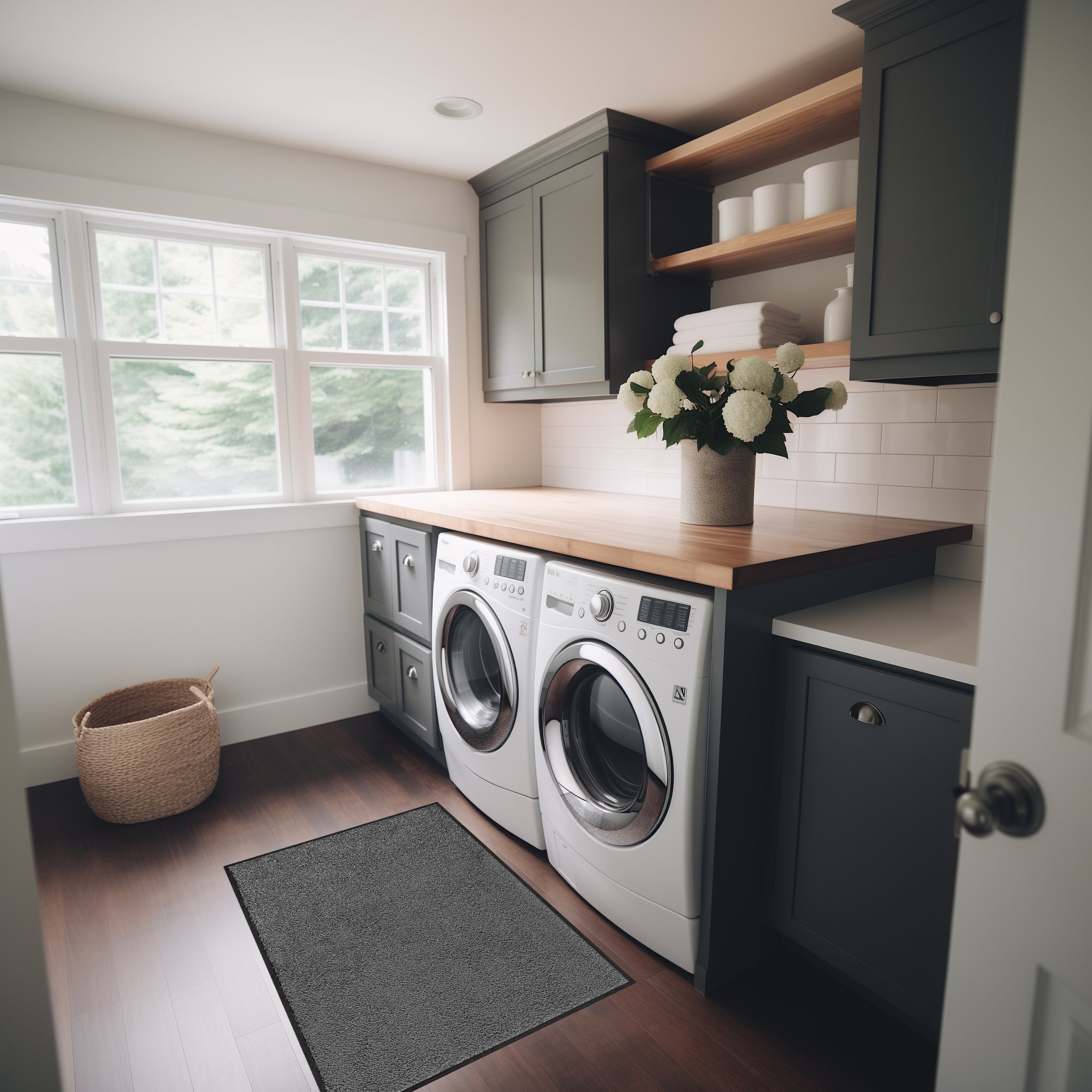 Monotone Smokey Mount Mats: Easy to Clean & Washable - Matsmiths USA