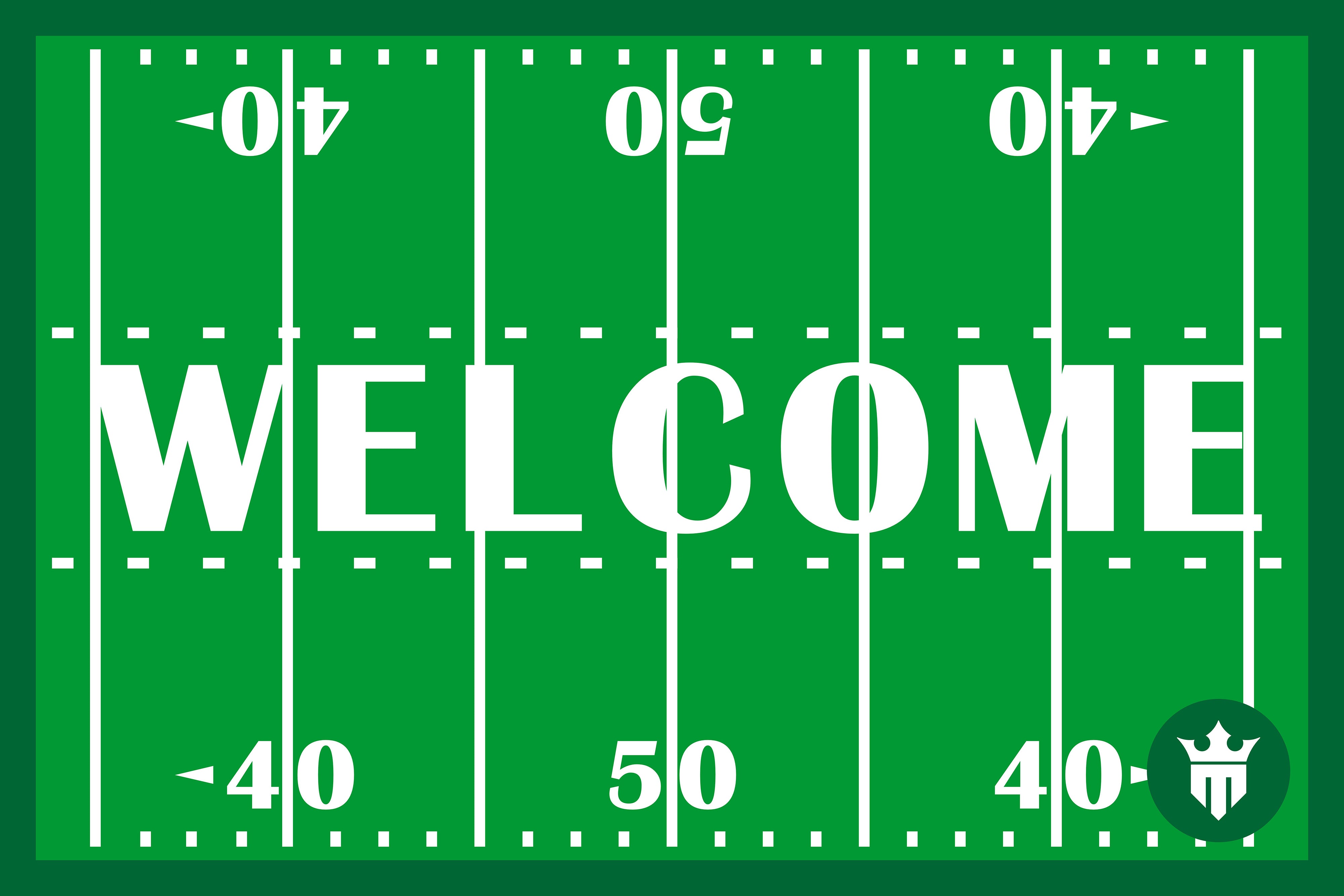 Welcome Field Floor Mat - Matsmiths USA
