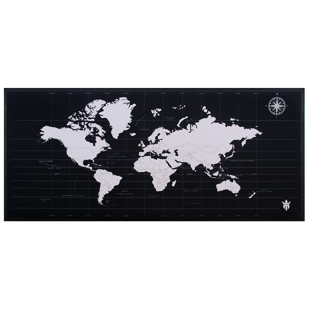 World Map Desk-Top Mat for Gaming Performance Boost - Matsmiths USA